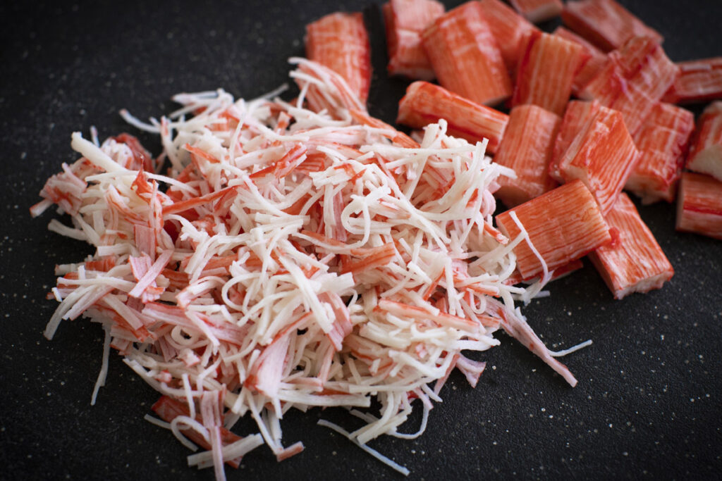 Spicy Crab Salad Recipe (kanikama) – FOOD is Four Letter Word