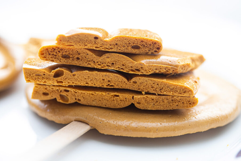 EASY Dalgona Candy Recipe – FOOD is Four Letter Word