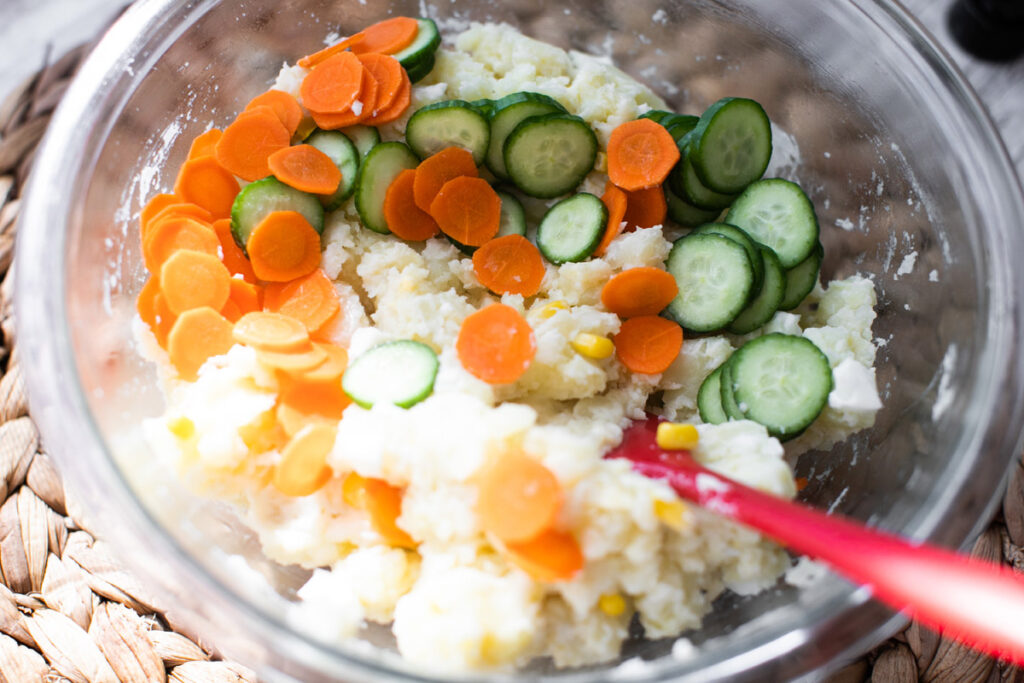 Instant Pot Korean Potato Salad Recipe (Gamja Salad) – FOOD is Four ...