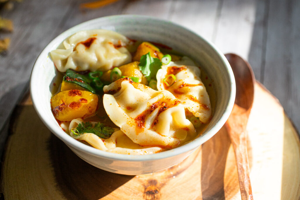 Kabocha and Chicken Dumpling Soup Recipe – FOOD is Four Letter Word